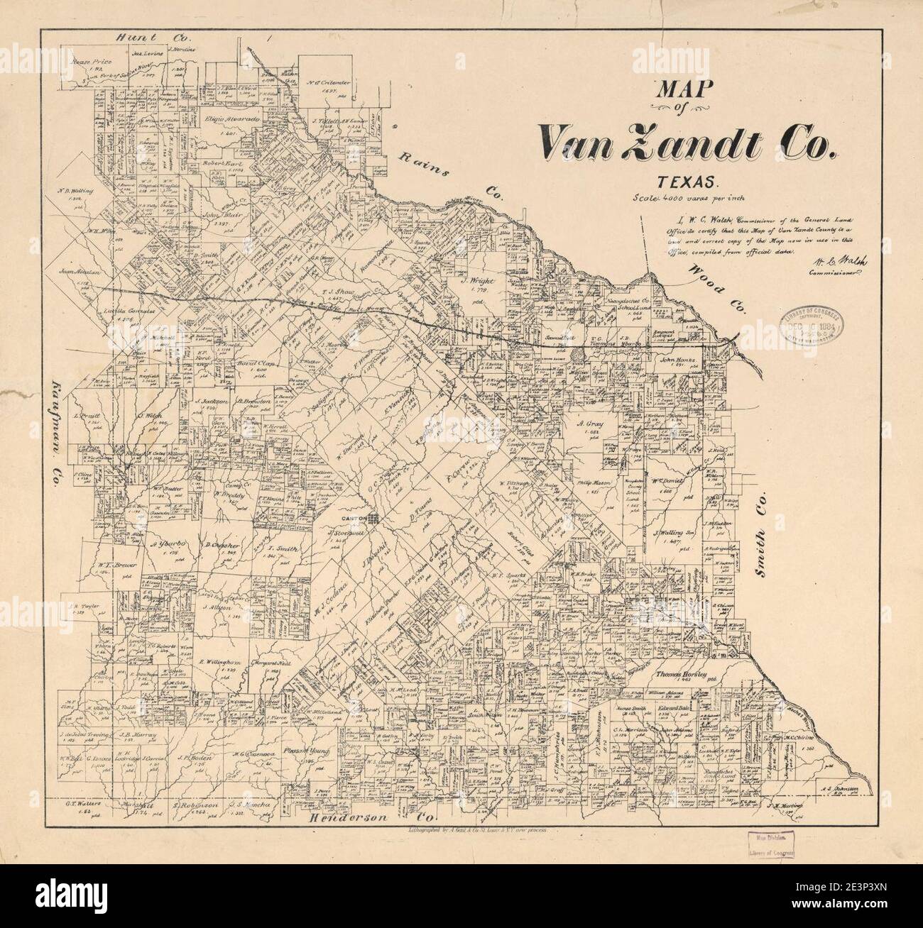 Map of van zandt hi-res stock photography and images - Alamy