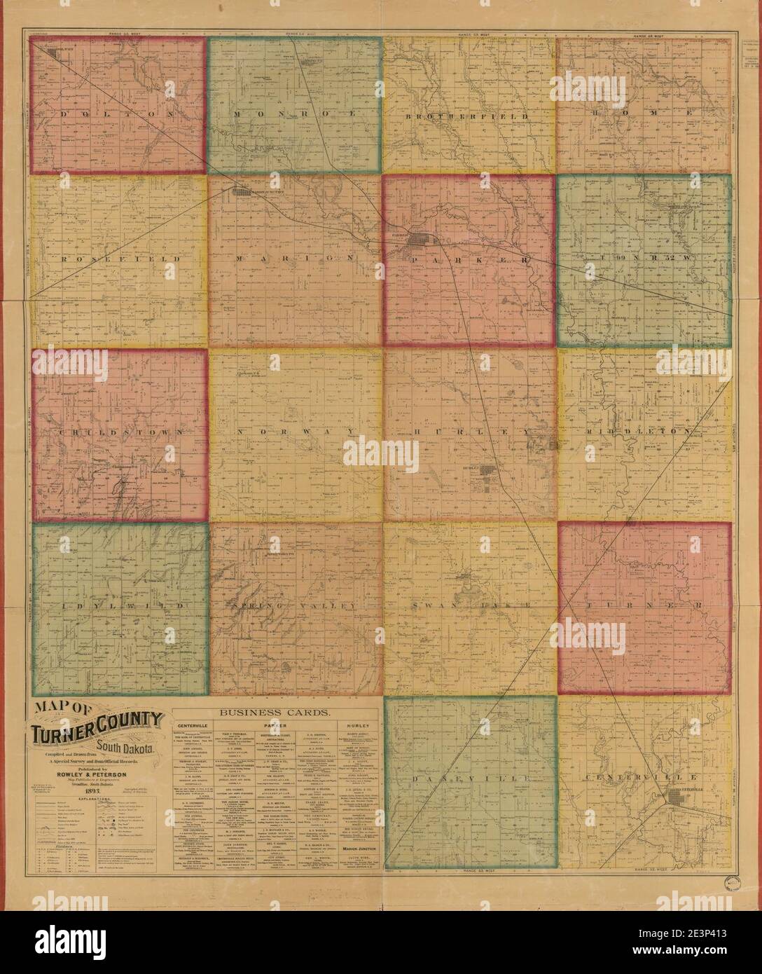 Map of Turner County, South Dakota - compiled and drawn from a special ...