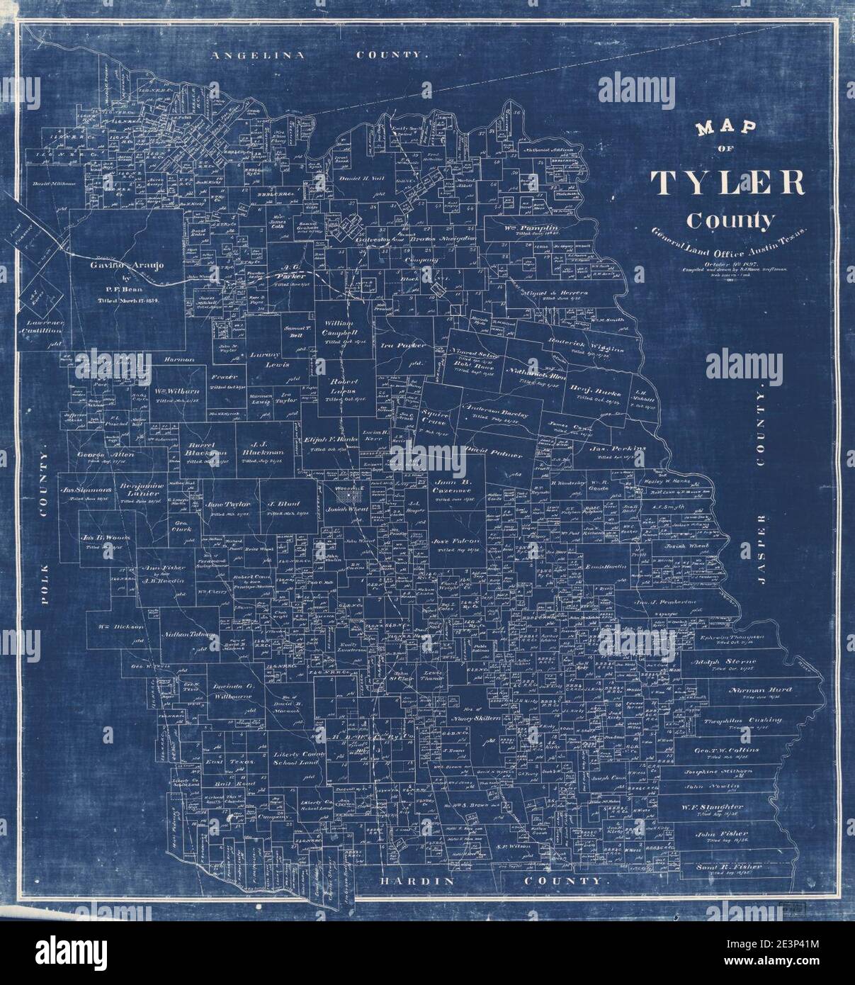 Map of tyler hi-res stock photography and images - Alamy