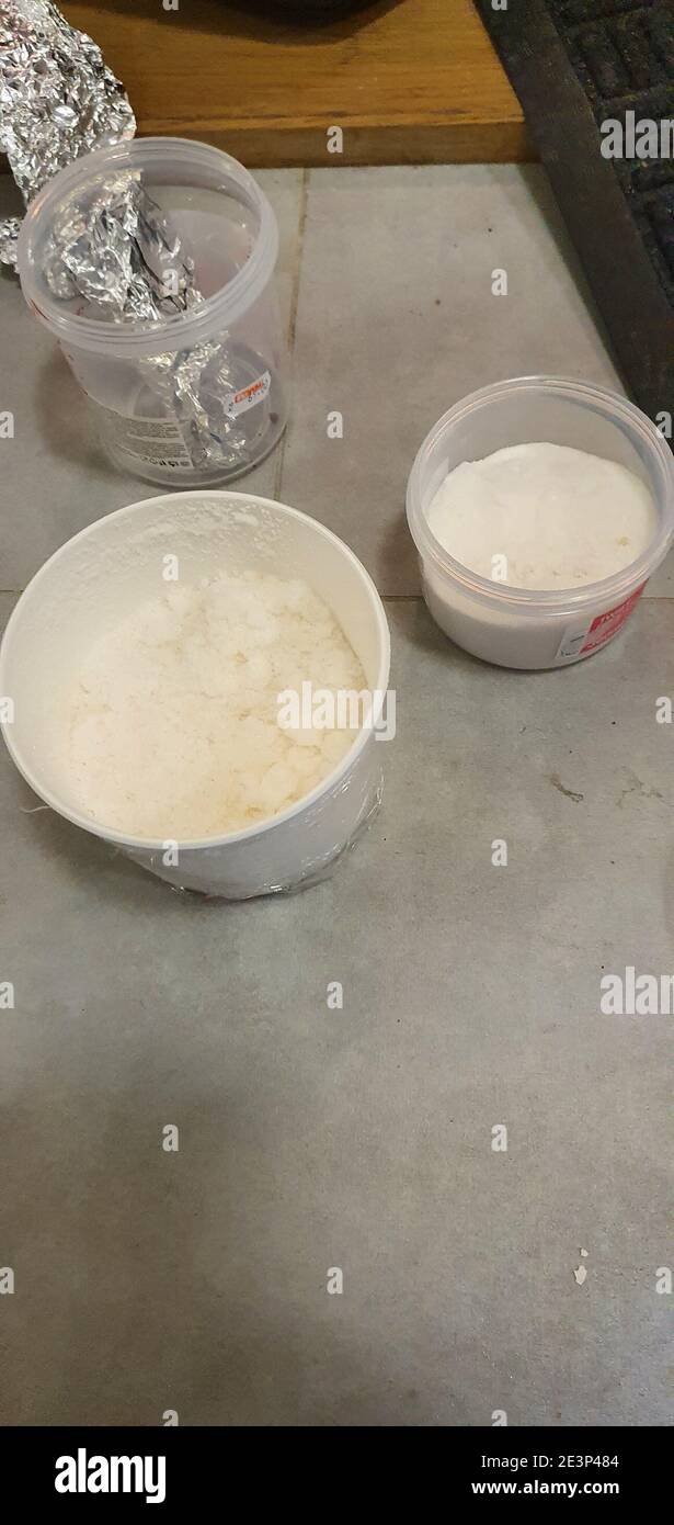 Crystal meth lab, discovered by Czech police. Prague, Czech Republic ...