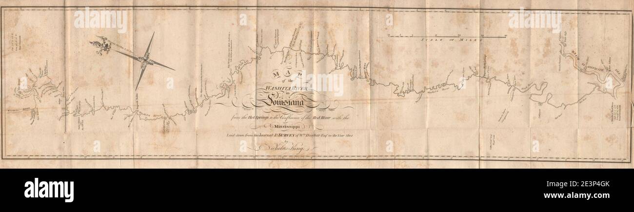 Map of the Washita river in Louisiana from the Hot Springs to the ...