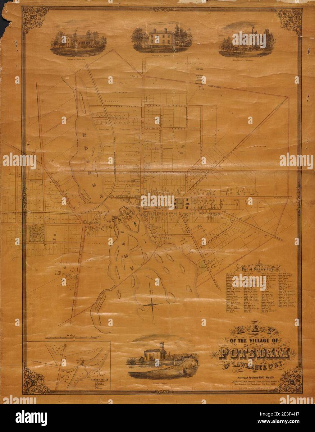 Vintage Potsdam Map High Resolution Stock Photography and Images - Alamy