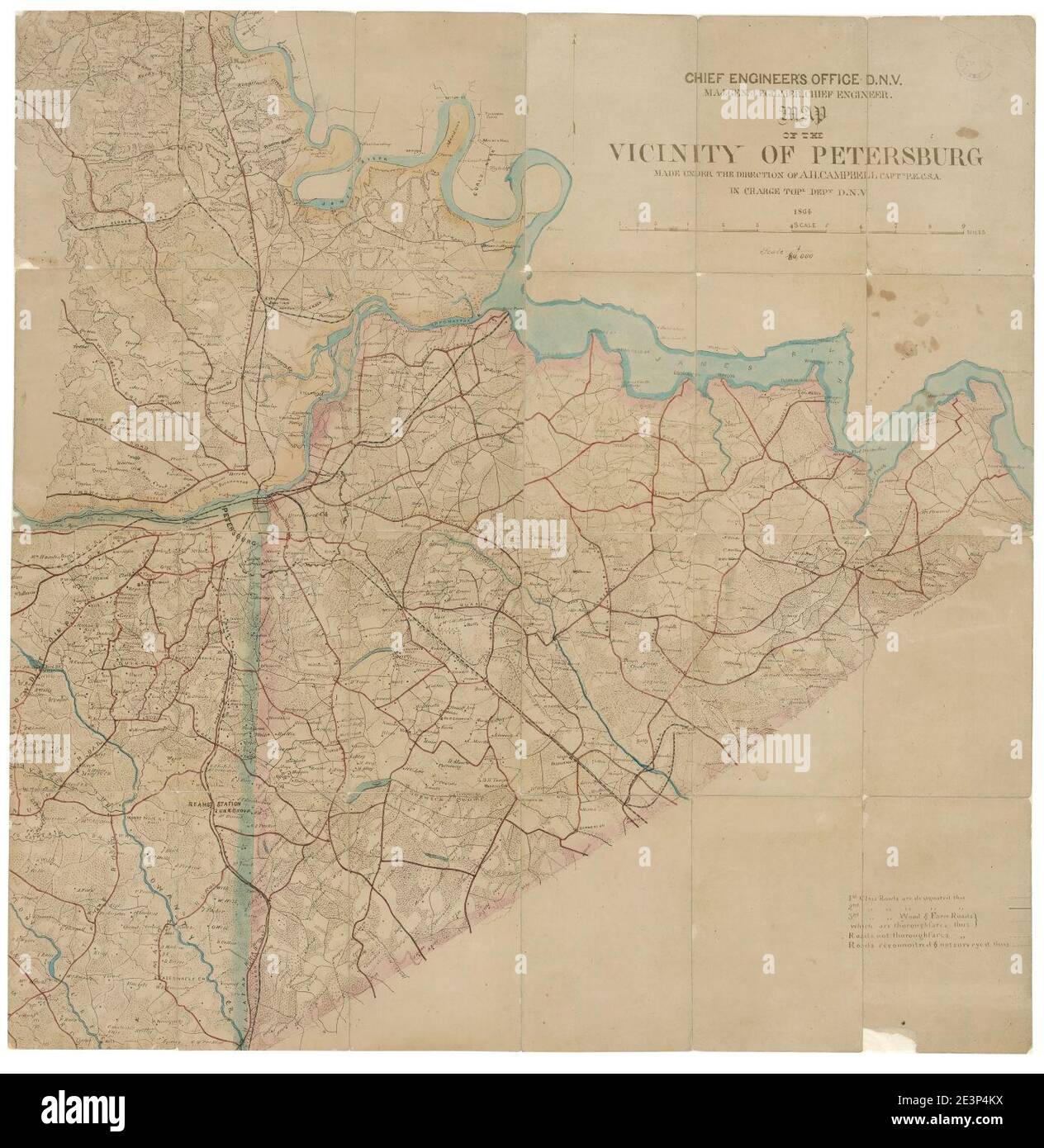 Map of petersburg Cut Out Stock Images & Pictures - Alamy