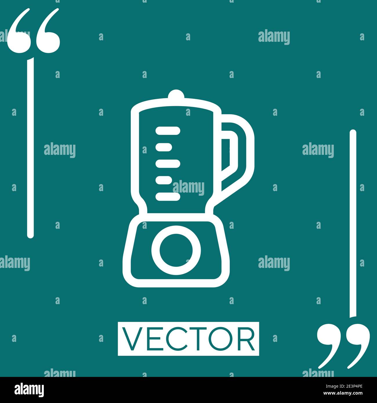 blender vector icon Linear icon. Editable stroke line Stock Vector ...