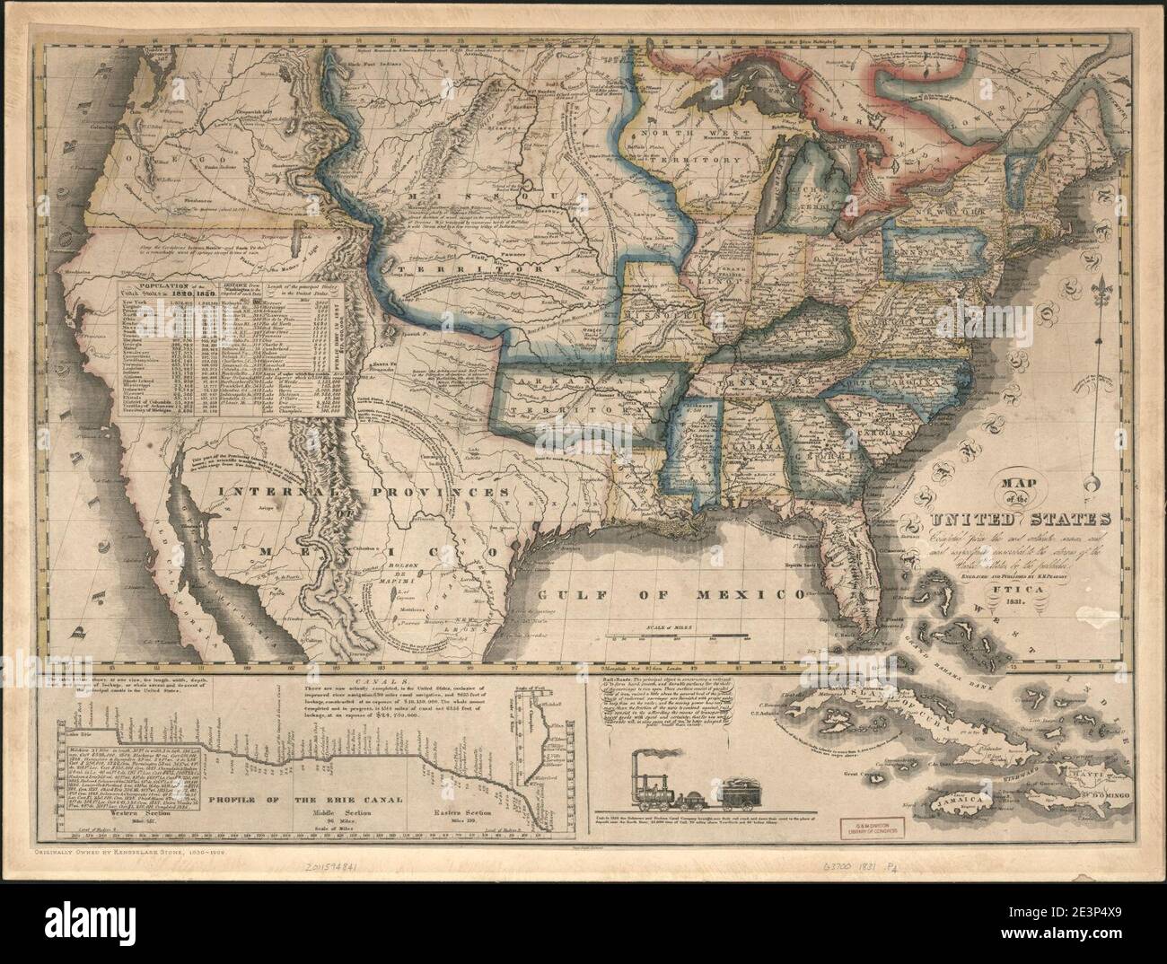 Map of the United States - compiled from the most authentic sources ...