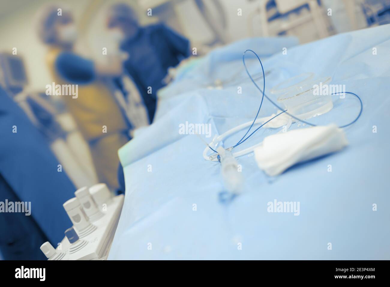 Procedure tools in the hospital operating room on the background of ...