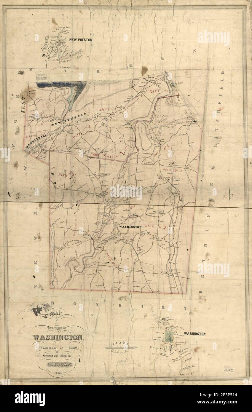 Map of litchfield hi-res stock photography and images - Alamy