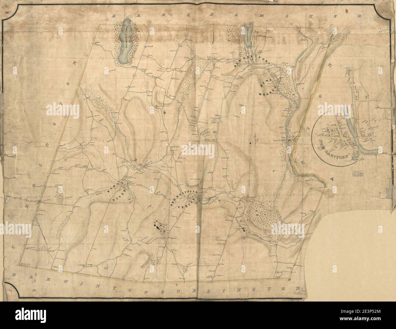 Litchfield map hi-res stock photography and images - Alamy