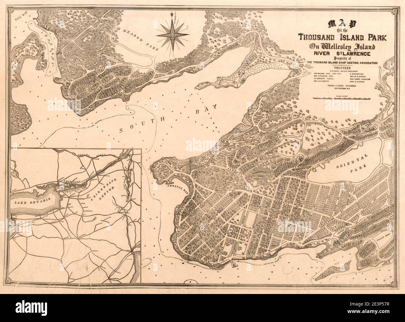 Map of the st lawrence river hi-res stock photography and images - Alamy