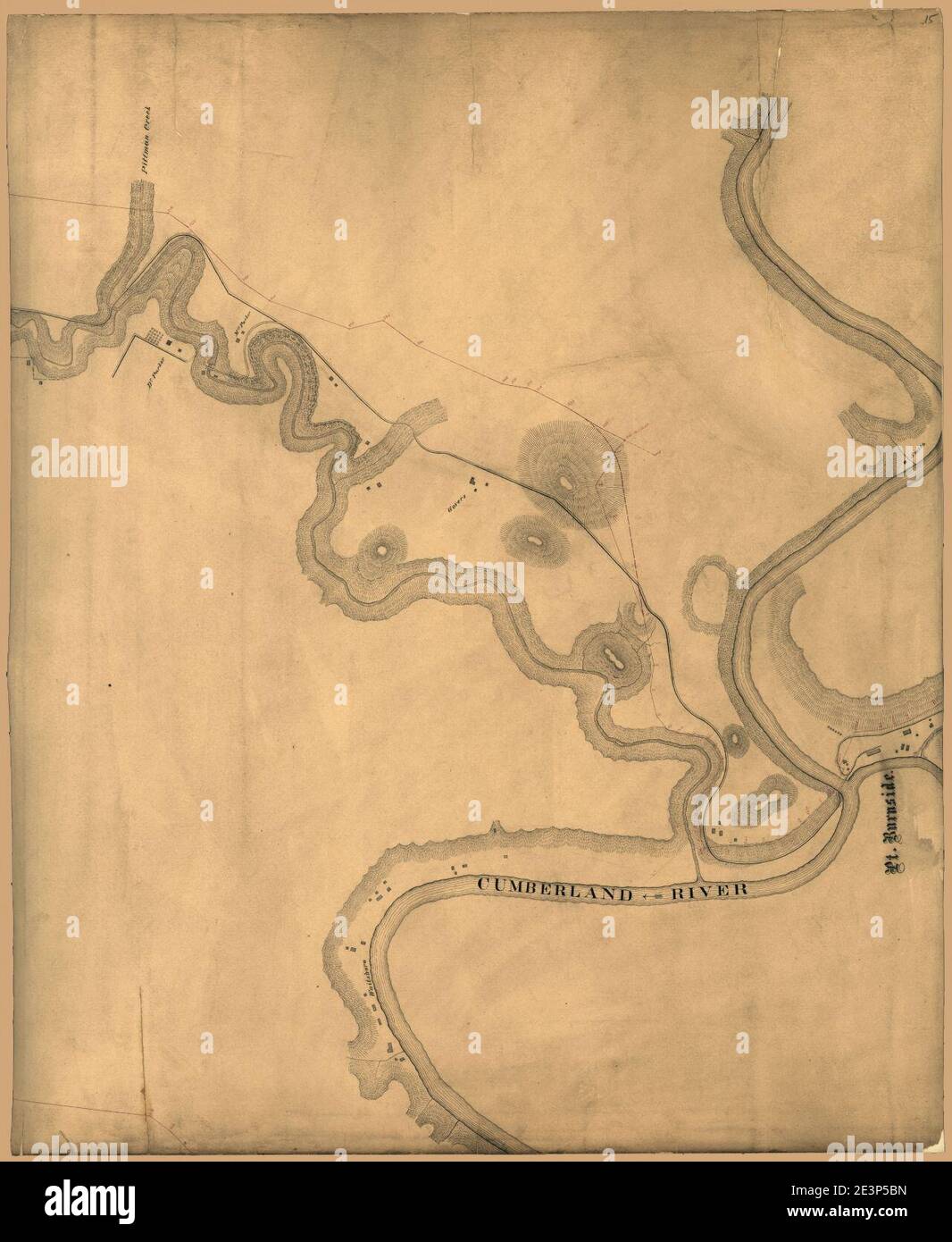 Kentucky 1863 map hi-res stock photography and images - Alamy