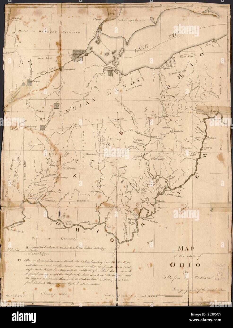 Map of the state of ohio hi-res stock photography and images - Alamy