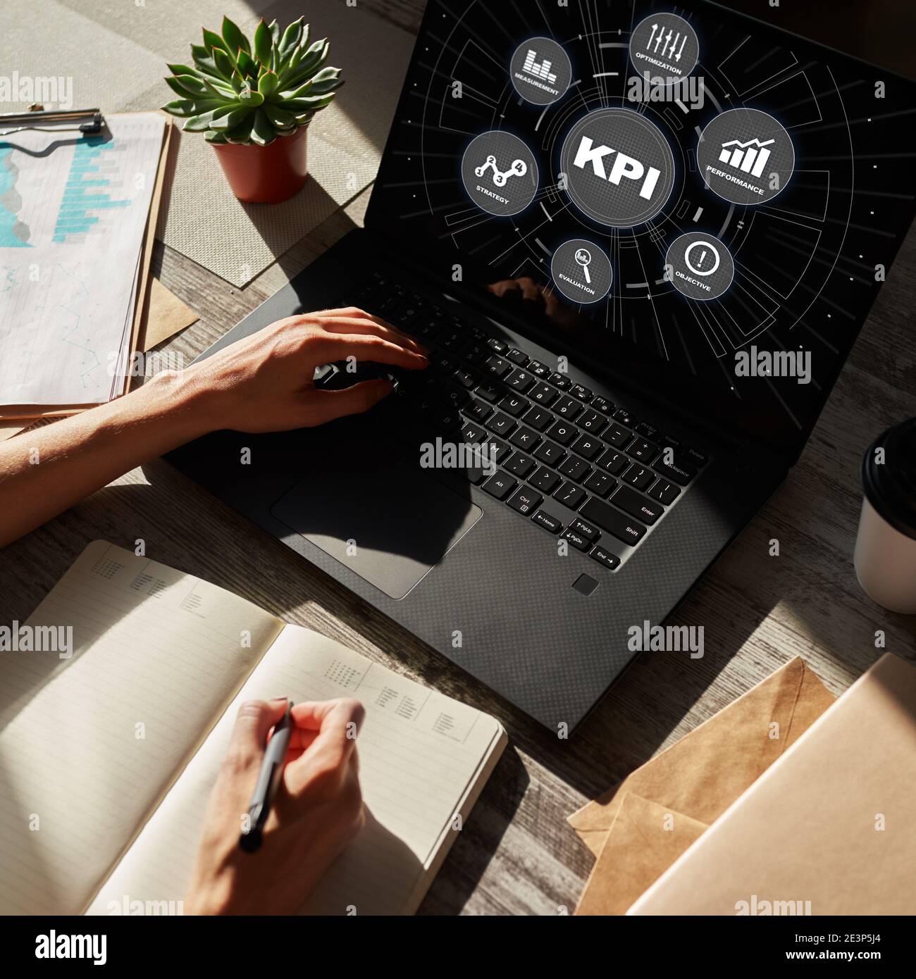 KPI - Key performance indicator. Business process efficiency ...