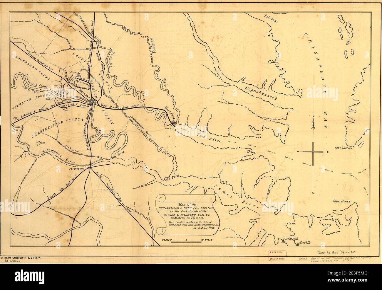 Map of the Springfield & Deep Run estates on the Coal Lands of the N ...