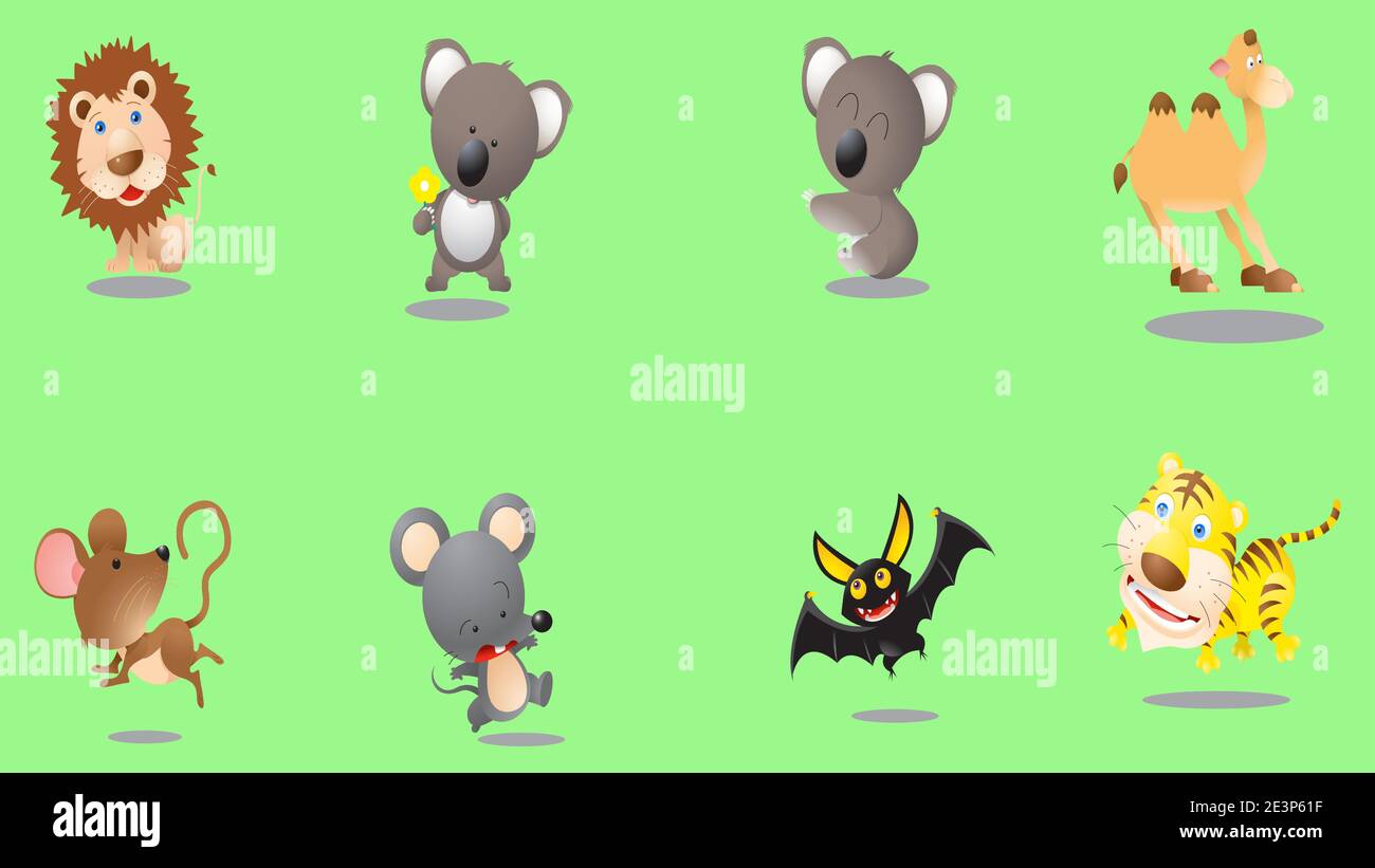 cute animals vector art icon Stock Vector Image & Art - Alamy