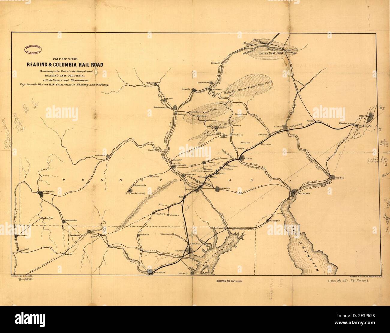 New york rail road map hi-res stock photography and images - Alamy