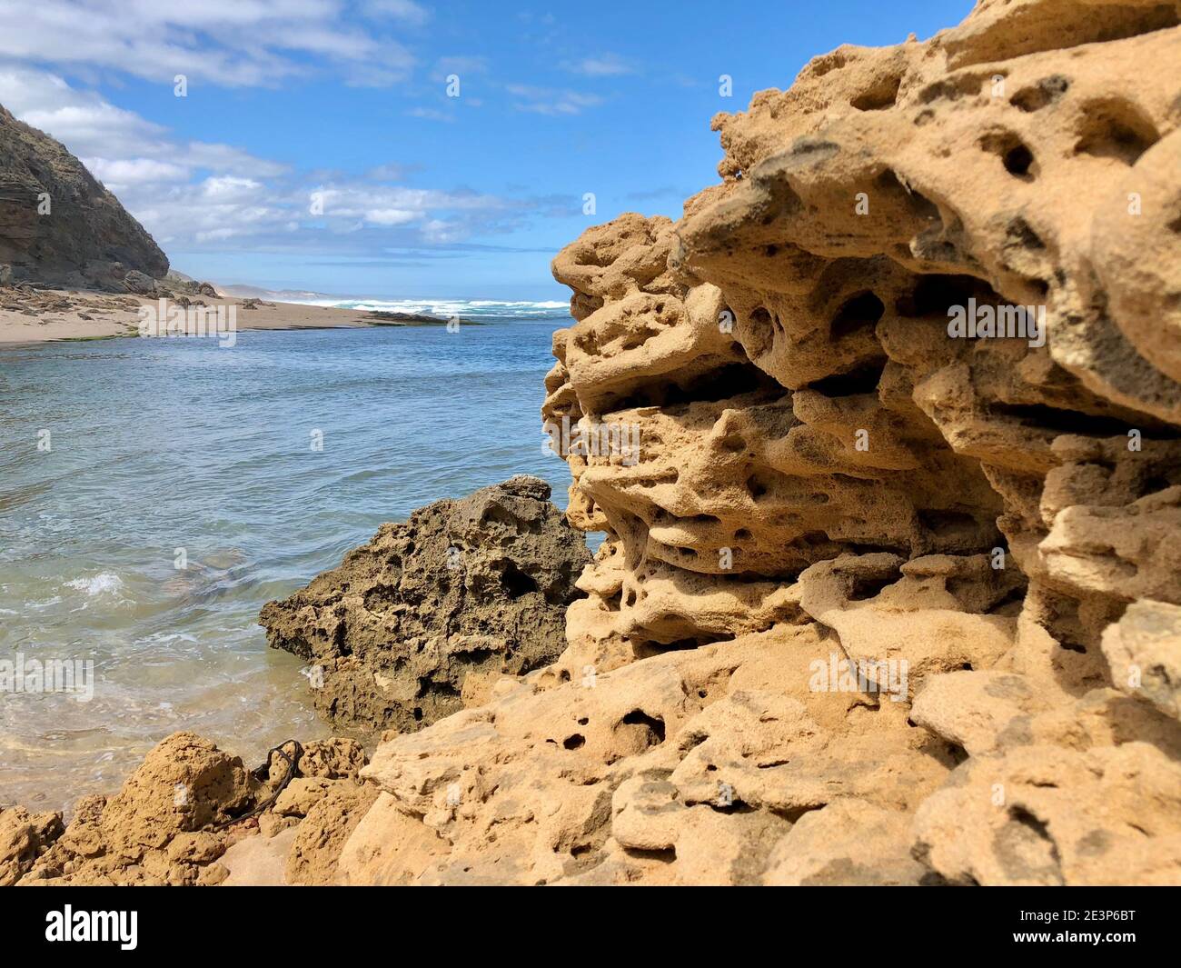London Bridge made of sandstone, Mornington Peninsula, Australia ...