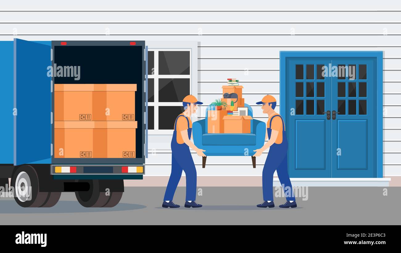 Truck for transportation of goods Stock Vector Image & Art - Alamy