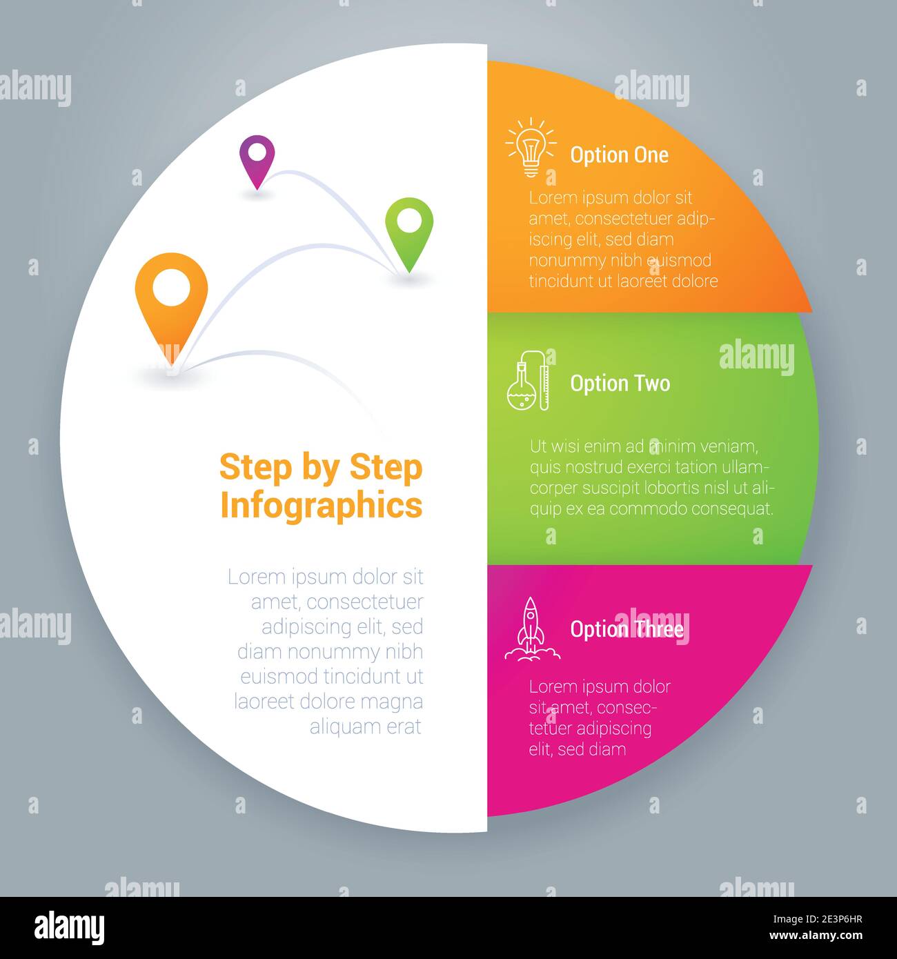 Step by step infographics template Stock Vector Image & Art - Alamy