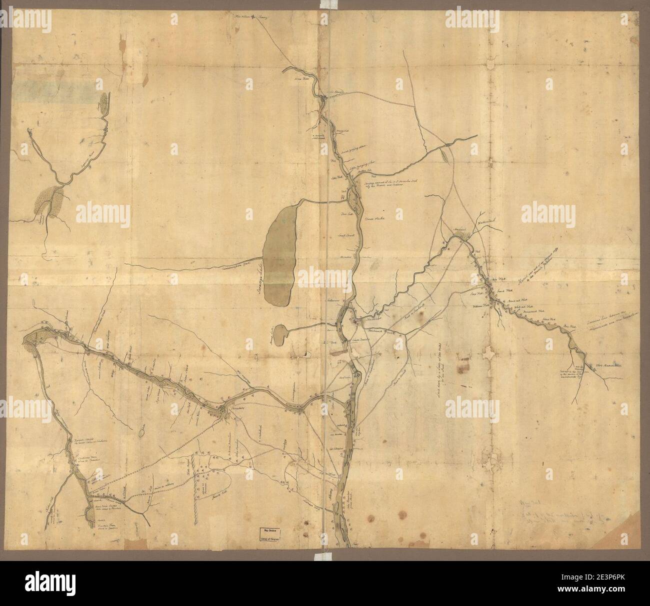 Map of the northern parts of New York Stock Photo - Alamy