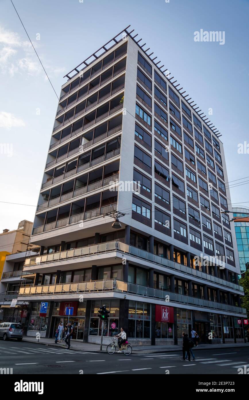 Ibler Tower or Wooden Tower, a two-story building and eight storey ...