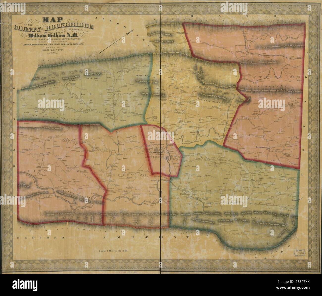Rockbridge county map hi-res stock photography and images - Alamy