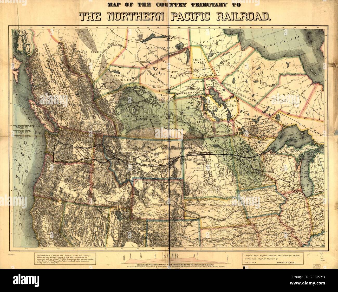 Canadian pacific map hi-res stock photography and images - Alamy