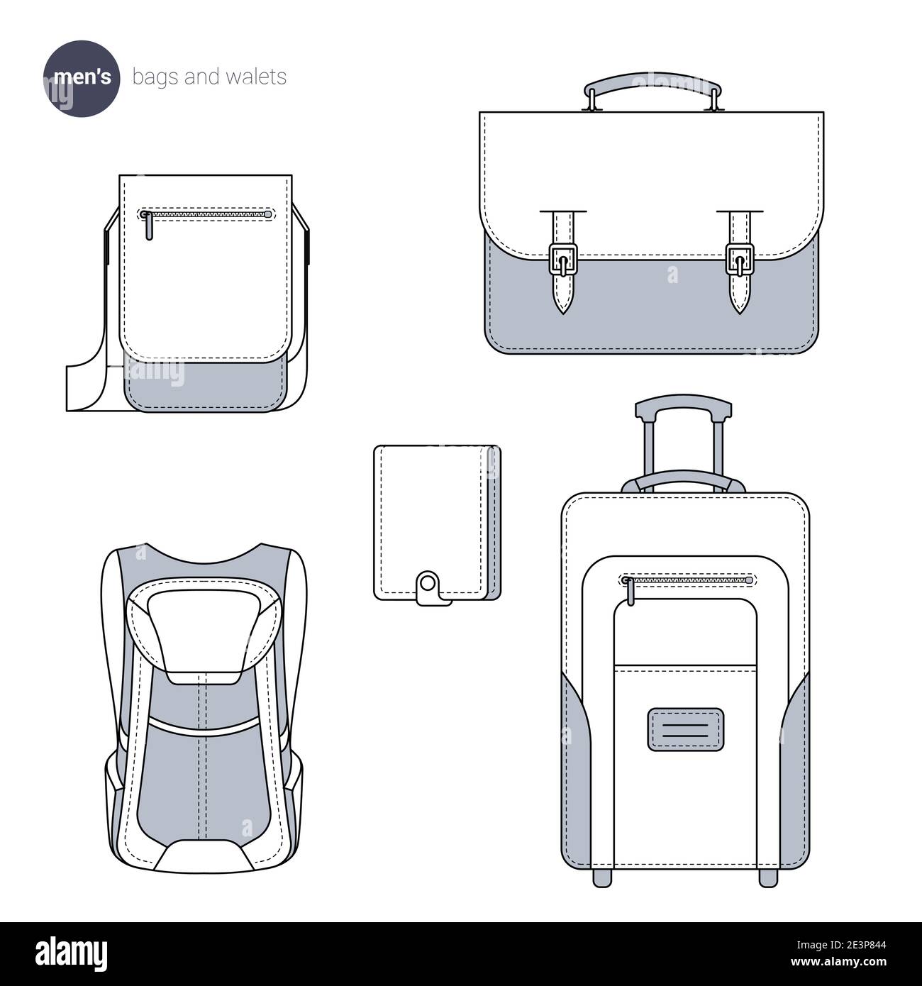 Clothes thin line style Stock Vector Image & Art - Alamy