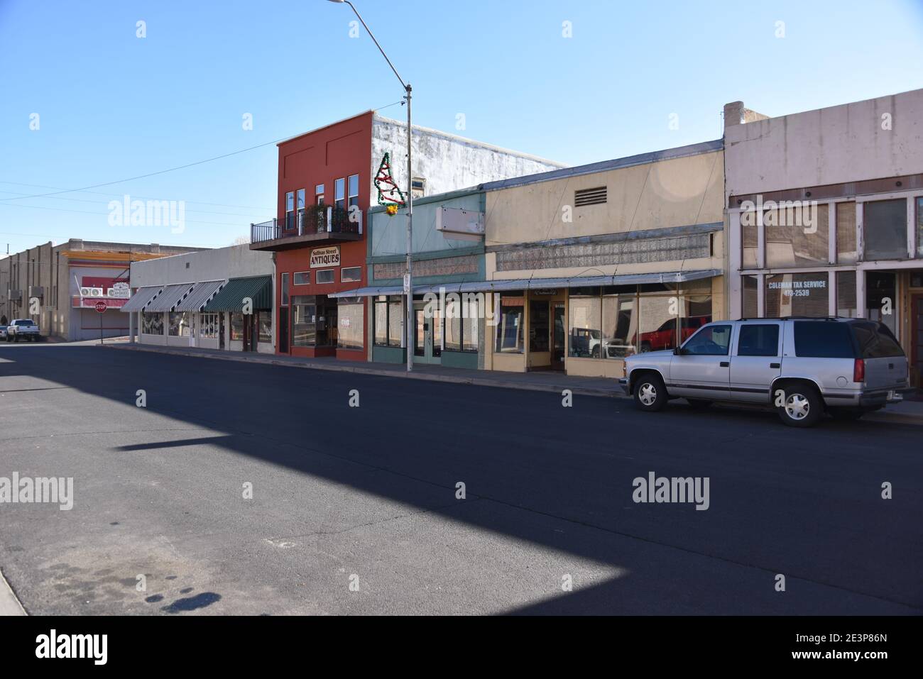 Miami, Arizona. U.S.A. 1/6/2021. Arizona copper mining ghost-town: boom ...