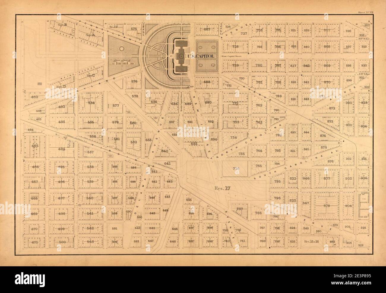Map of the city of Washington - showing the sub-divisions, grades, and ...