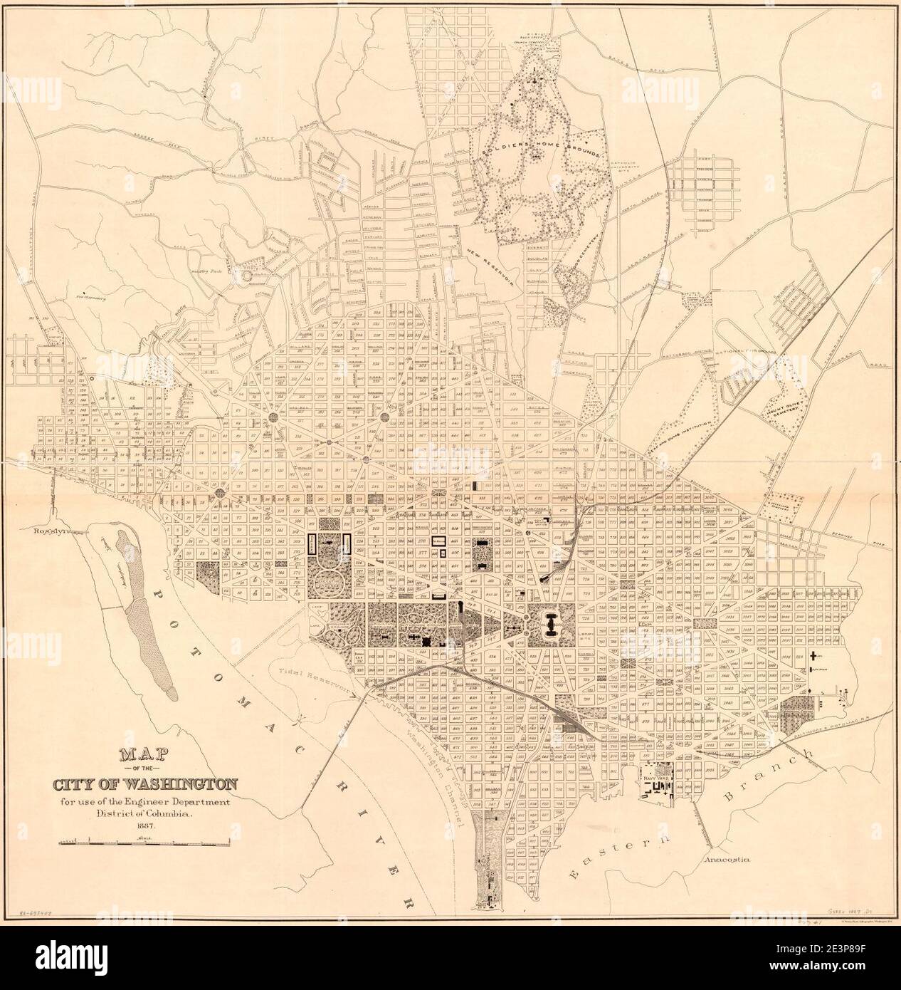 Map city washington engineer hi-res stock photography and images - Alamy