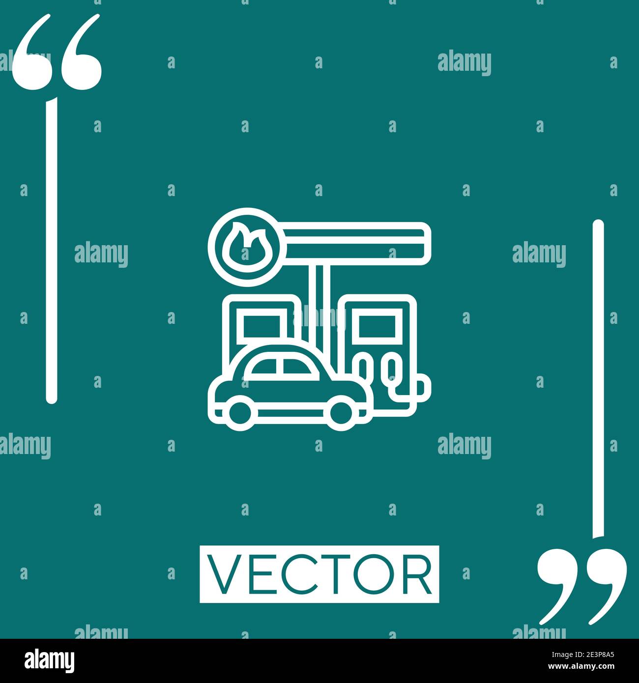 filling vector icon Linear icon. Editable stroke line Stock Vector ...