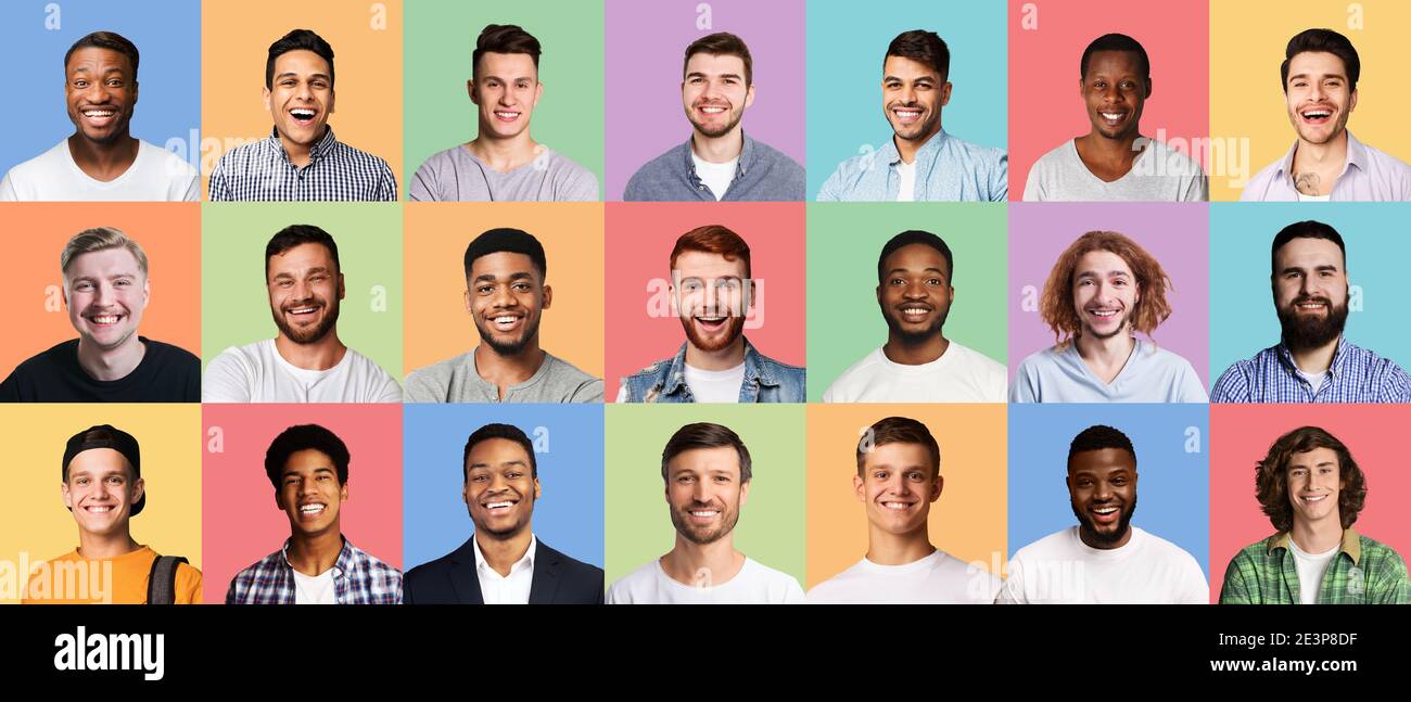 Collage faces hi-res stock photography and images - Alamy