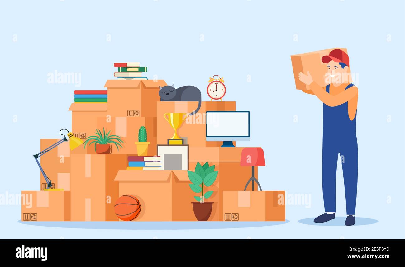 Concept moving house Stock Vector Image & Art - Alamy
