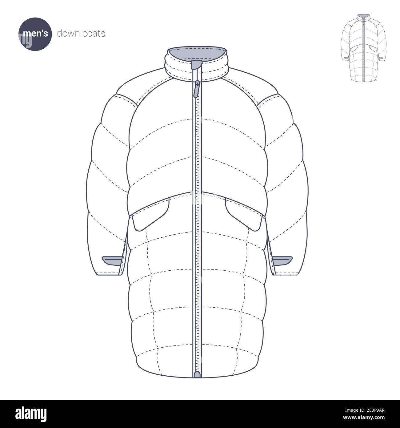 Down clothes clothing Stock Vector Images - Alamy