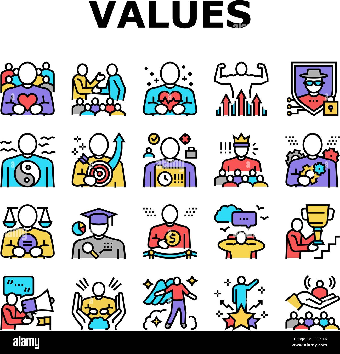 Human values life Cut Out Stock Images & Pictures - Alamy