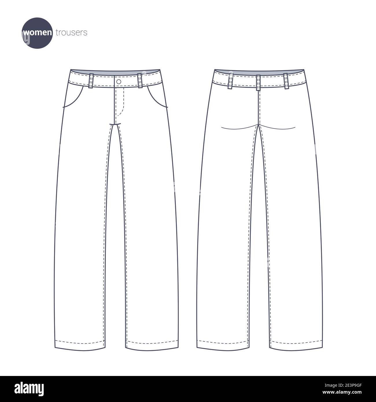 Clothes thin line style Stock Vector Image & Art - Alamy