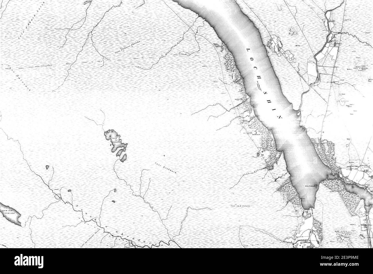 Map of Sutherland Sheet 094, Ordnance Survey, 1878-1881 Stock Photo - Alamy