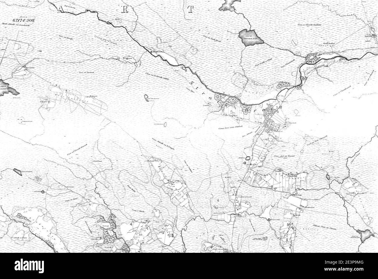 Map of Sutherland Sheet 096, Ordnance Survey, 1878-1881 Stock Photo - Alamy
