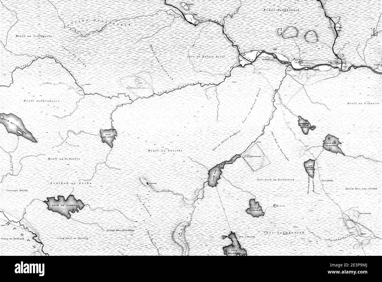 Map of Sutherland Sheet 087, Ordnance Survey, 1878-1881 Stock Photo - Alamy