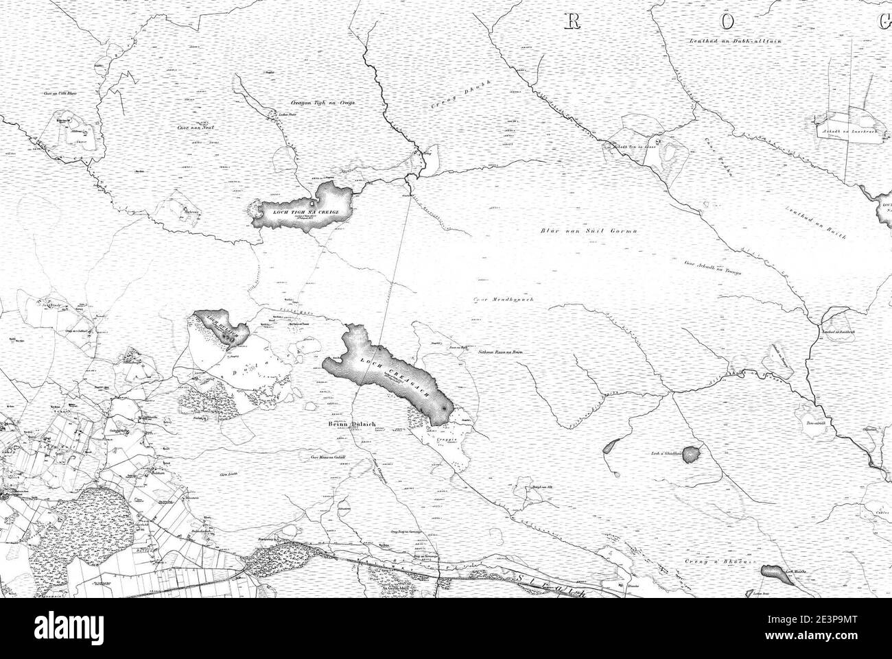Map of Sutherland Sheet 095, Ordnance Survey, 1878-1881 Stock Photo - Alamy