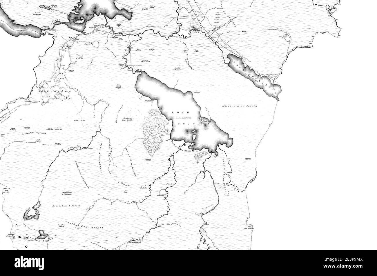 Map of Sutherland Sheet 091, Ordnance Survey, 1878-1881 Stock Photo - Alamy
