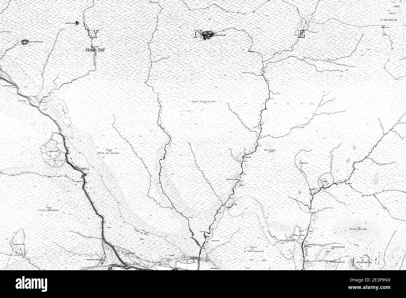 Map of Sutherland Sheet 088, Ordnance Survey, 1878-1881 Stock Photo - Alamy