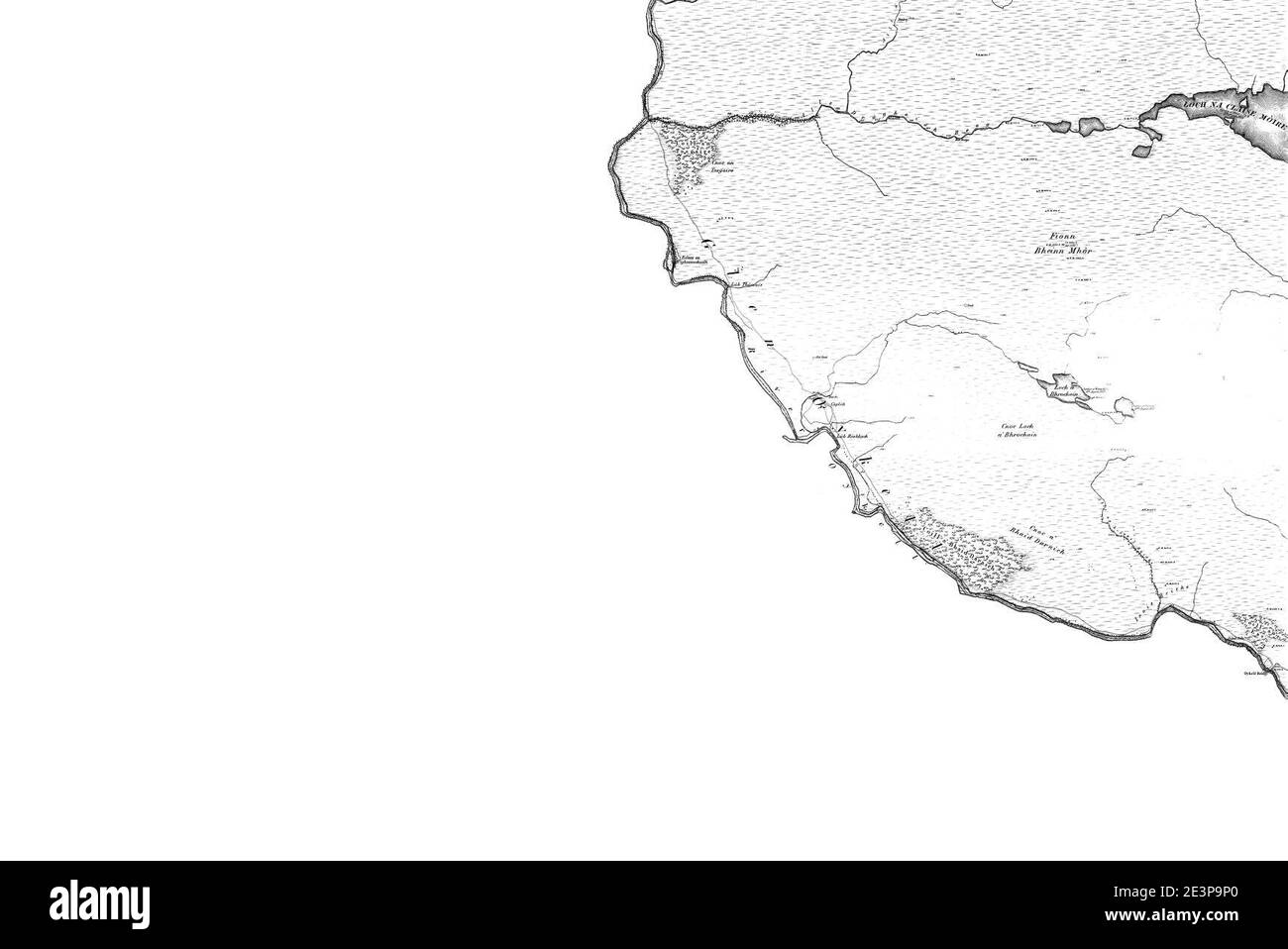 Map of Sutherland Sheet 100, Ordnance Survey, 1878-1881 Stock Photo - Alamy