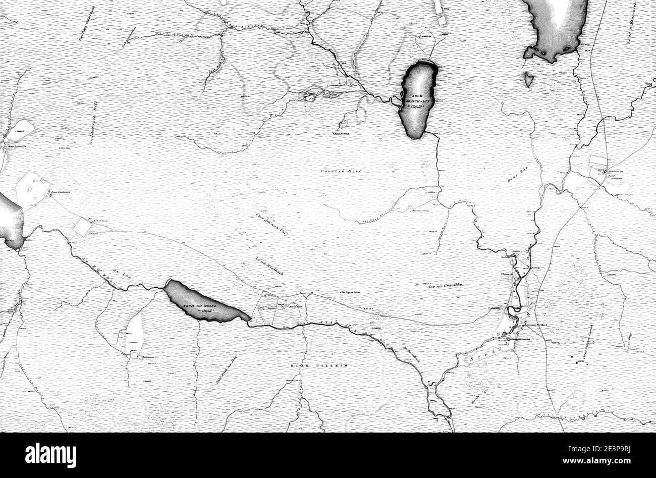 Map of sutherland Black and White Stock Photos & Images - Alamy