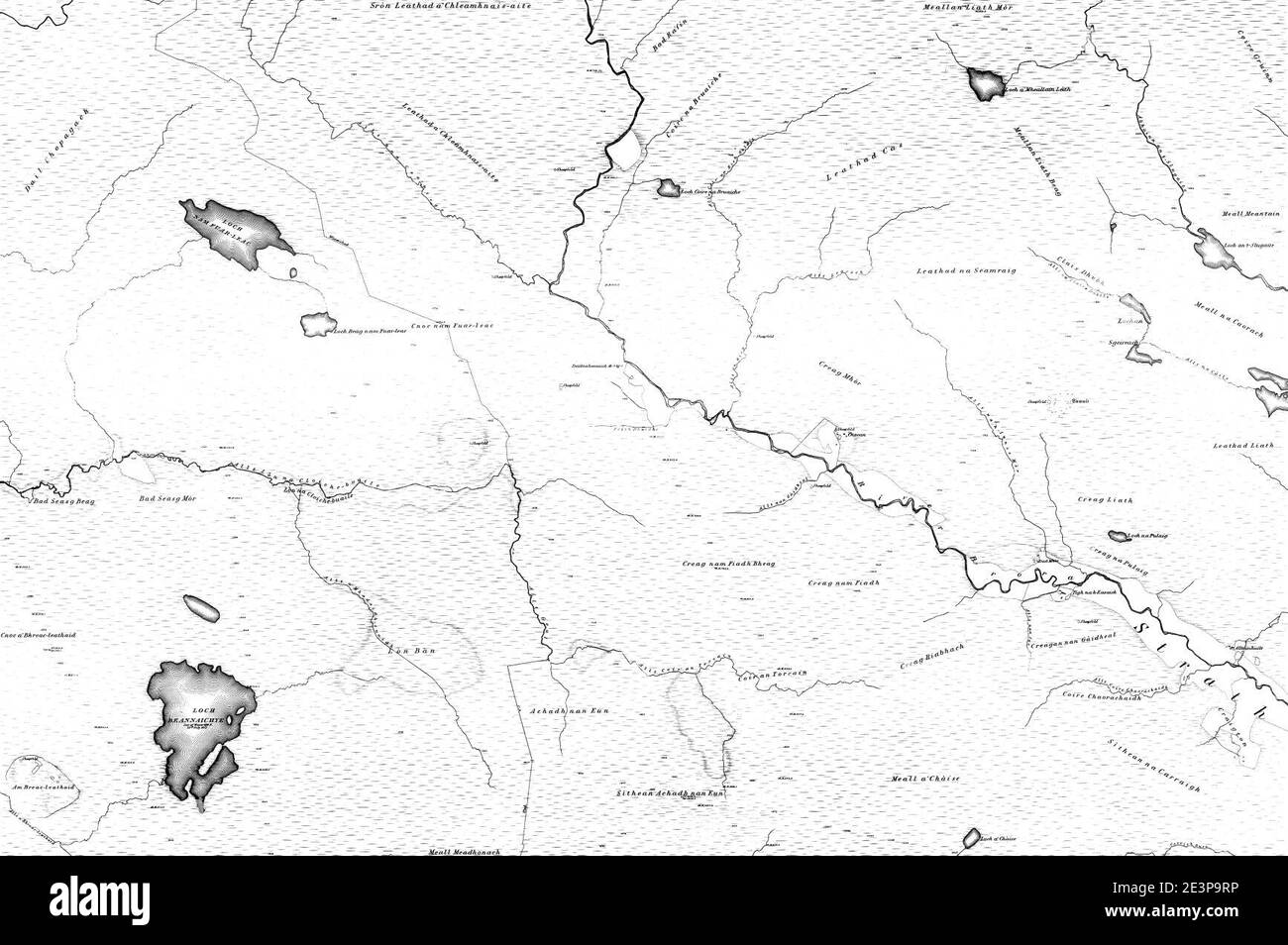 Map of sutherland Cut Out Stock Images & Pictures - Alamy