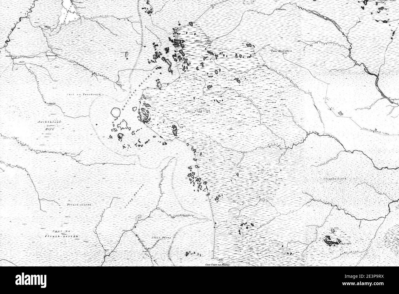 Map of Sutherland Sheet 057, Ordnance Survey, 1878-1881 Stock Photo - Alamy