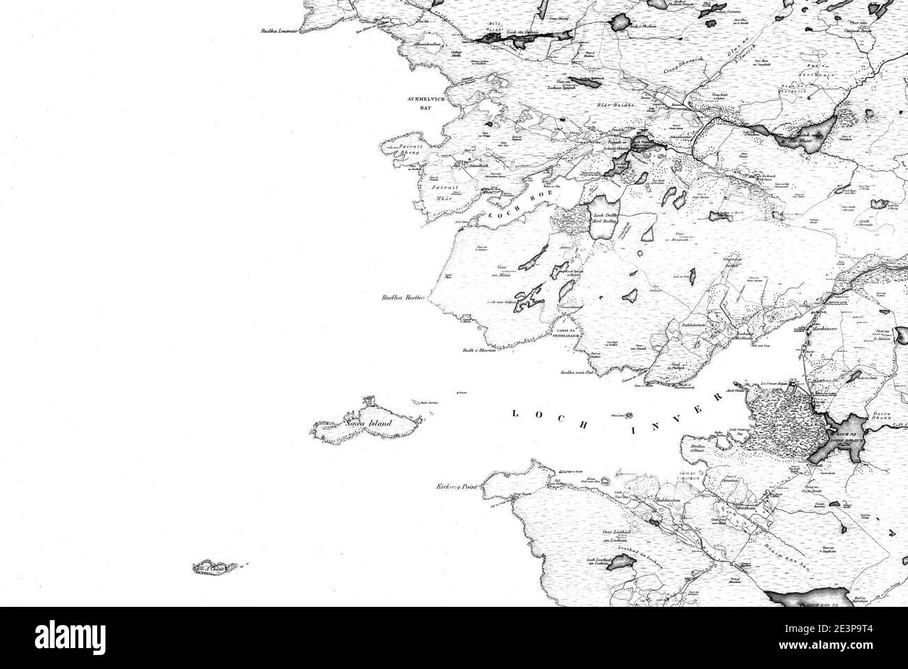 Map of Sutherland Sheet 069, Ordnance Survey, 1878-1881 Stock Photo - Alamy