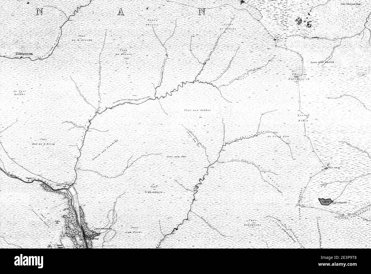 Map of Sutherland Sheet 067, Ordnance Survey, 1878-1881 Stock Photo - Alamy