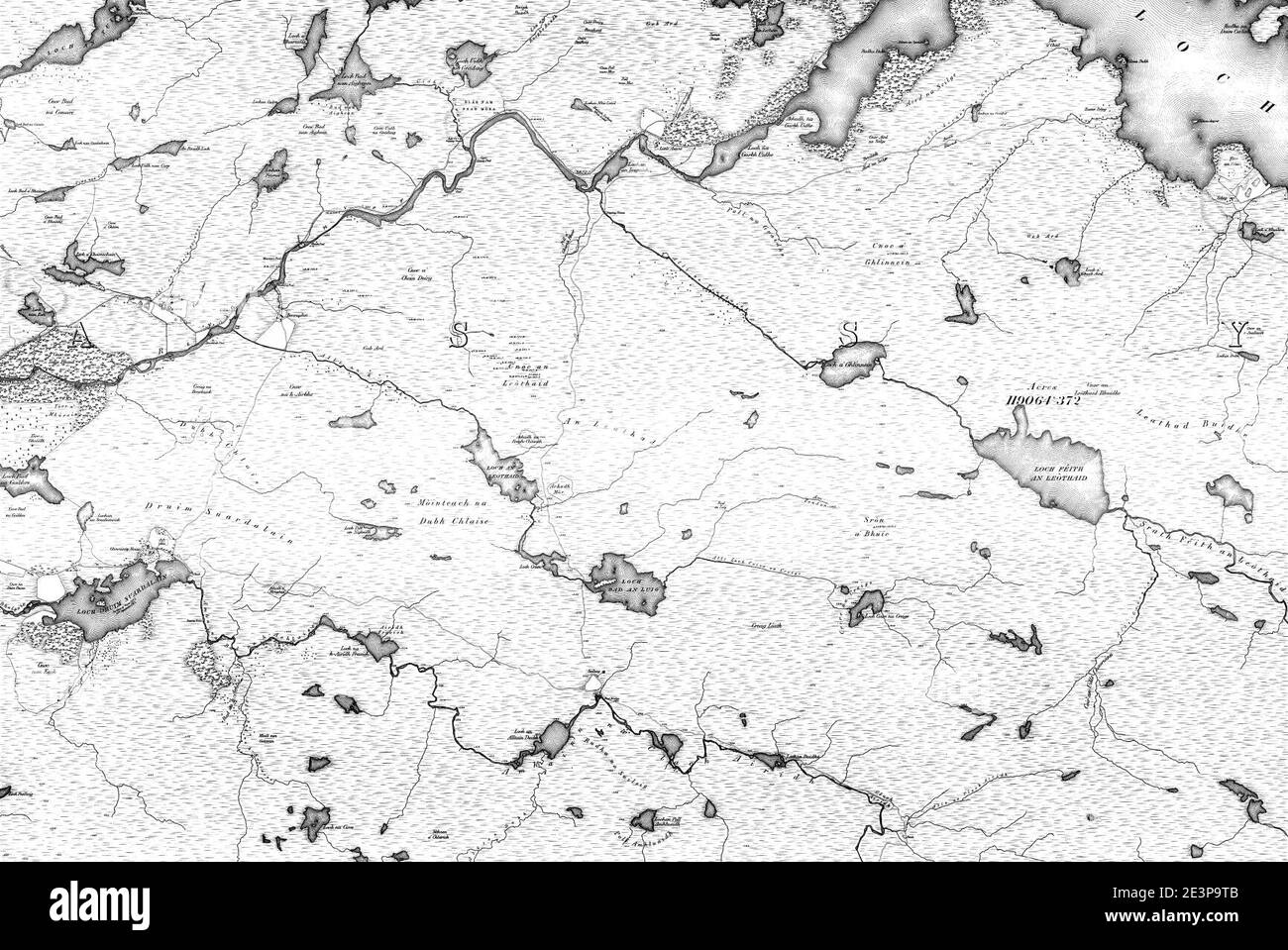 Map of Sutherland Sheet 070, Ordnance Survey, 1878-1881 Stock Photo - Alamy