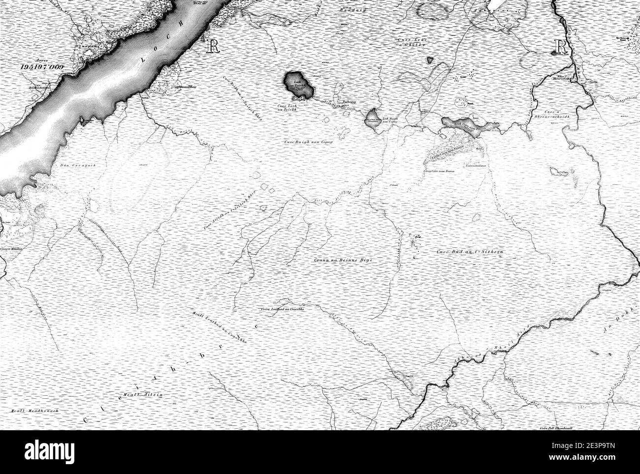 Map of Sutherland Sheet 054, Ordnance Survey, 1878-1881 Stock Photo - Alamy